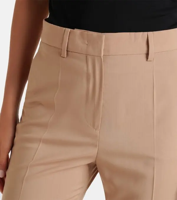 Sportmax Virgin Wool Flared Pants