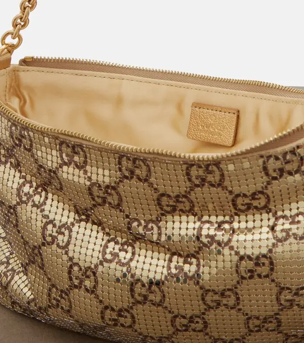 Gucci Gg Mesh Shoulder Bag - Gold
