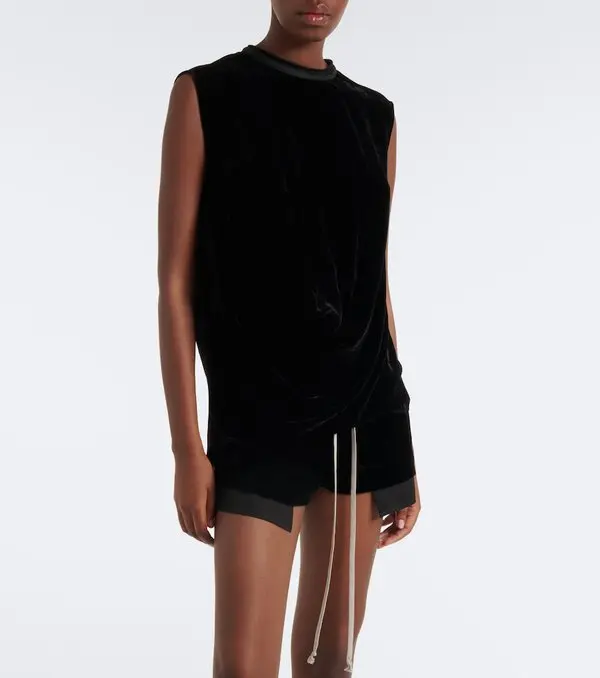 Rick Owens Viscose And Silk Shorts