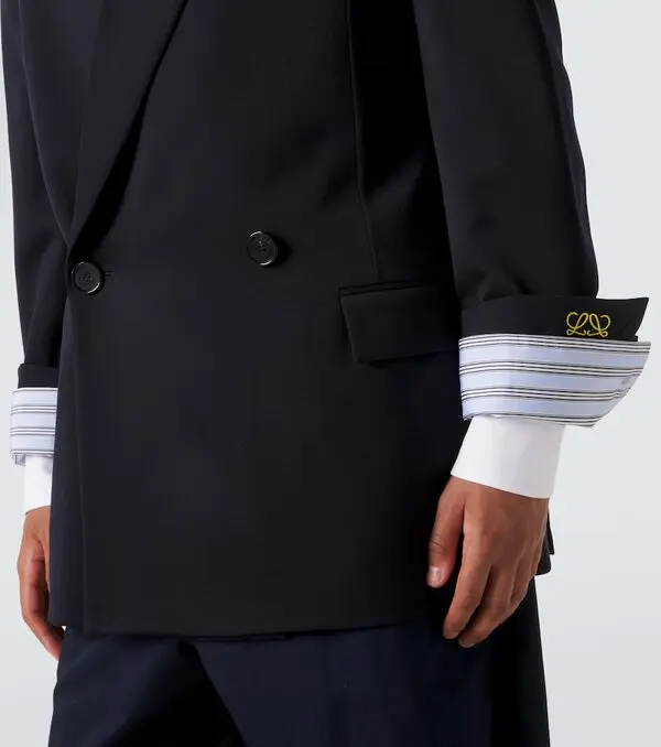 Loewe Double-breasted Wool Blazer