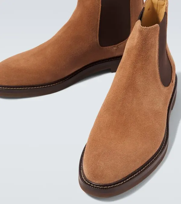 Brunello Cucinelli Suede Chelsea Boots