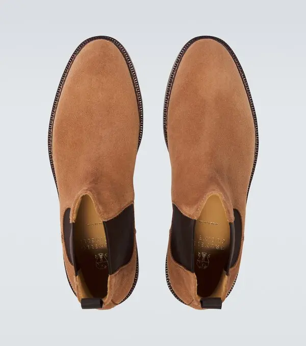 Brunello Cucinelli Suede Chelsea Boots