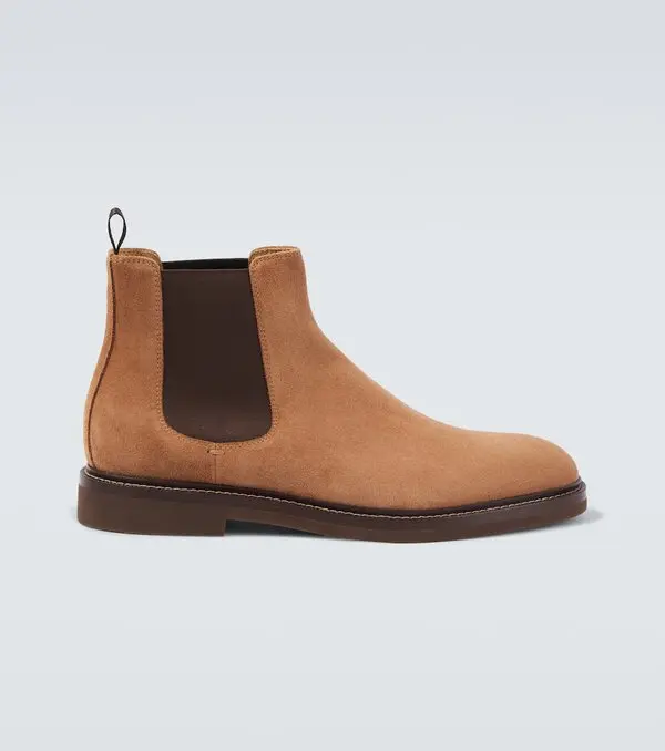 Brunello Cucinelli Suede Chelsea Boots