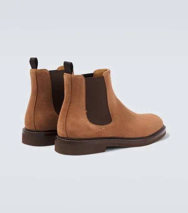 Brunello Cucinelli Suede Chelsea Boots