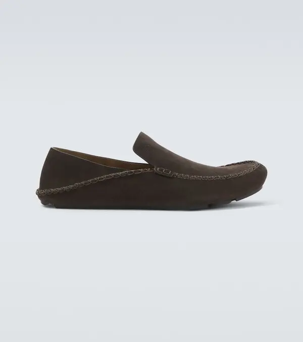 Loewe Rambla Suede Loafers