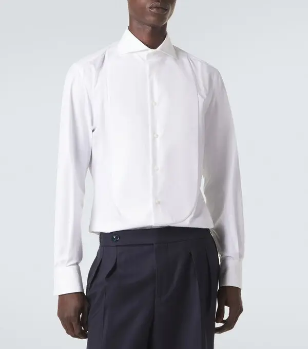Brunello Cucinelli Cotton Tuxedo Shirt