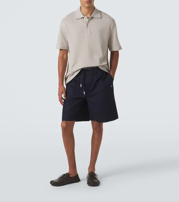 Loewe Double L Cotton Piqué Polo Shirt