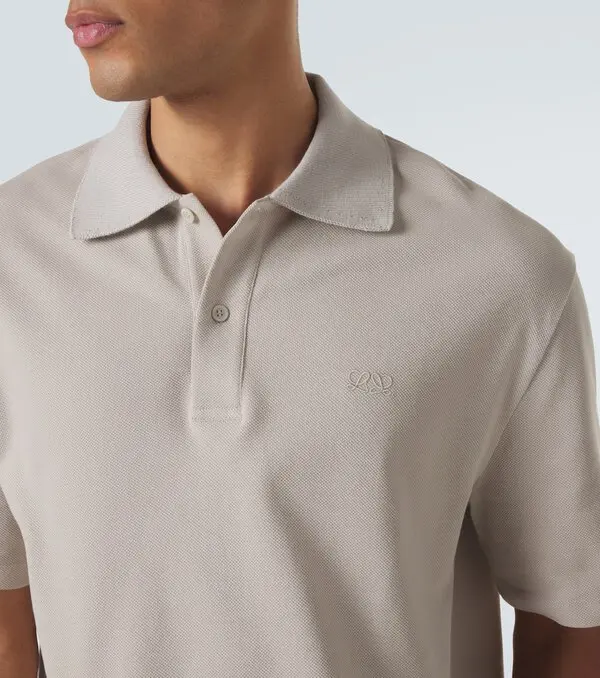 Loewe Double L Cotton Piqué Polo Shirt