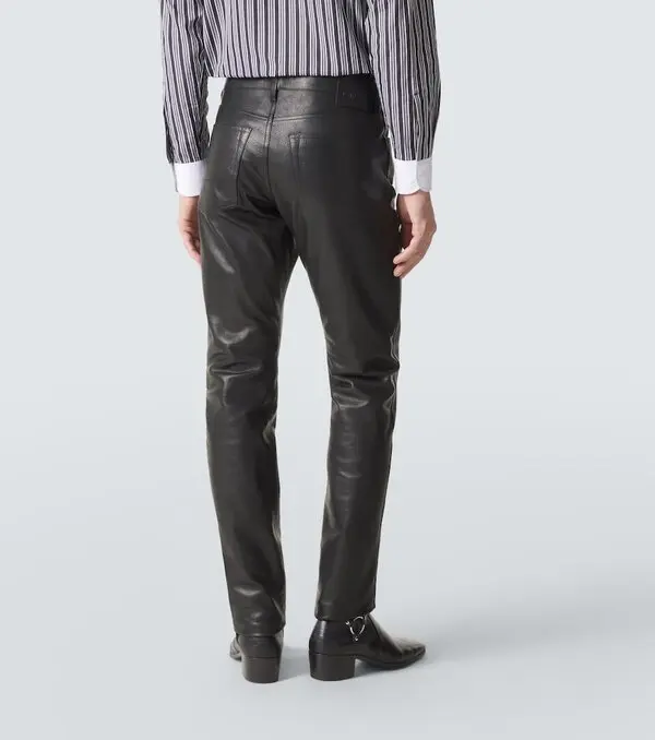 TOM FORD Leather Slim Pants