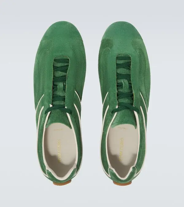 TOM FORD Aston Suede Lace-up Sneakers
