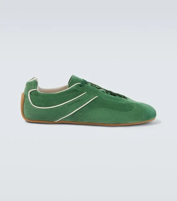 TOM FORD Aston Suede Lace-up Sneakers