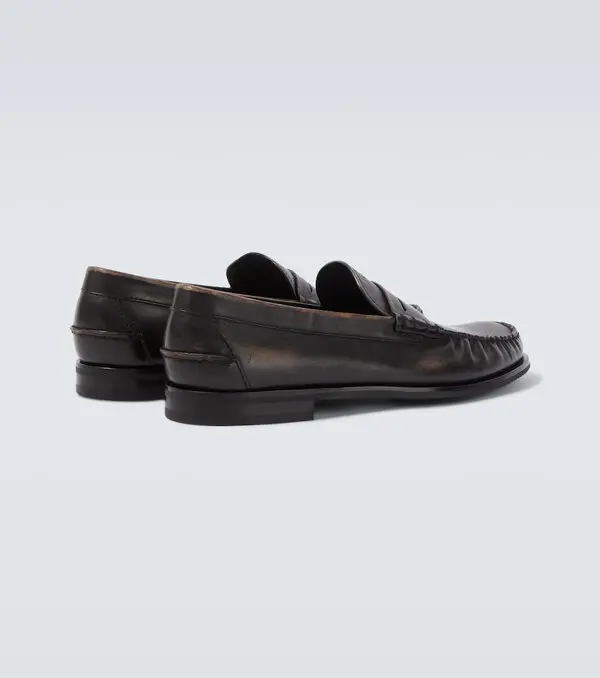 Prada Leather Penny Loafers