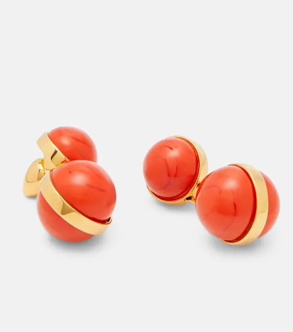 Alaïa Sphere Small Earrings - Orange