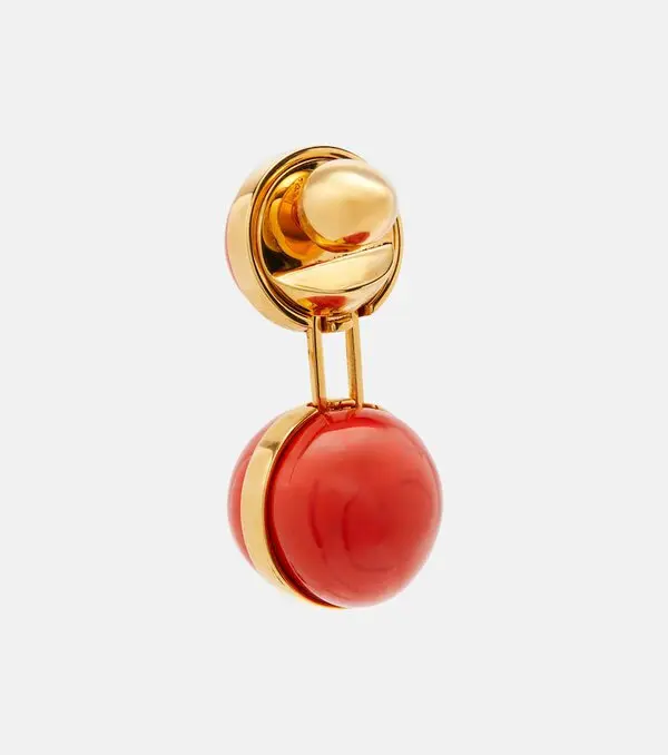 Alaïa Sphere Small Earrings - Orange