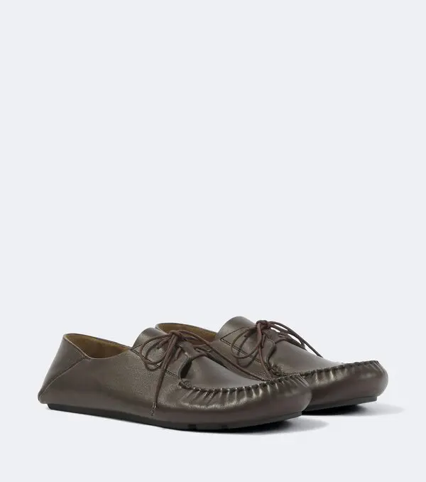 Loewe Rambla Boat Shoes - Brown