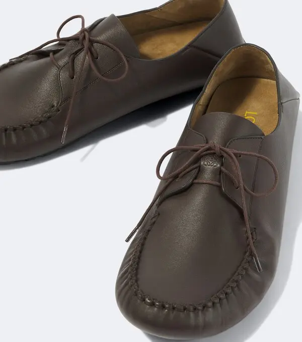 Loewe Rambla Boat Shoes - Brown