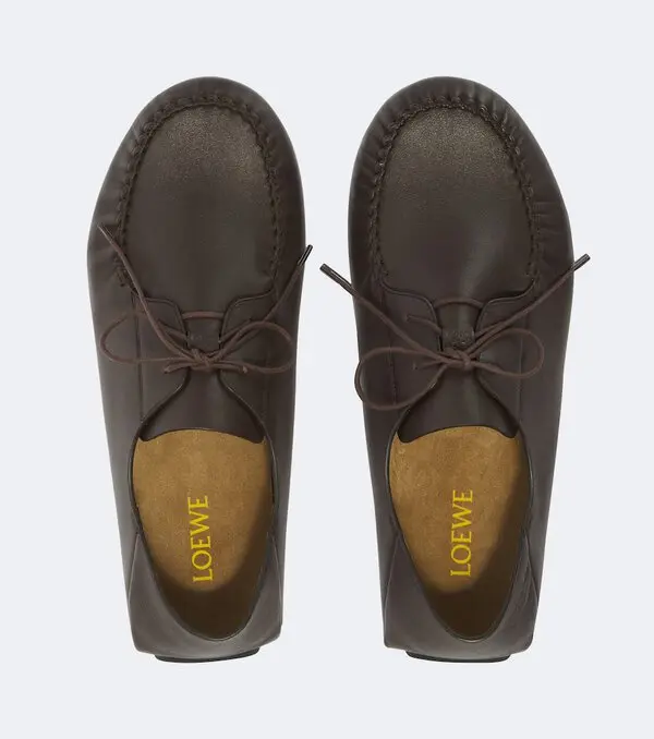 Loewe Rambla Boat Shoes - Brown