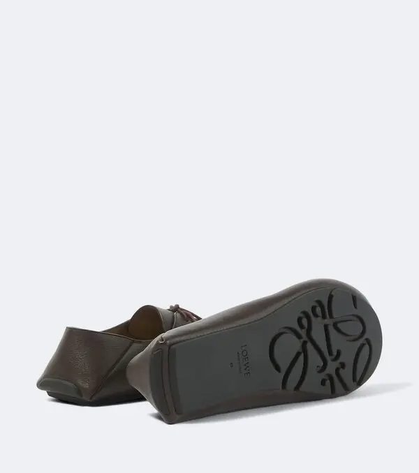 Loewe Rambla Boat Shoes - Brown