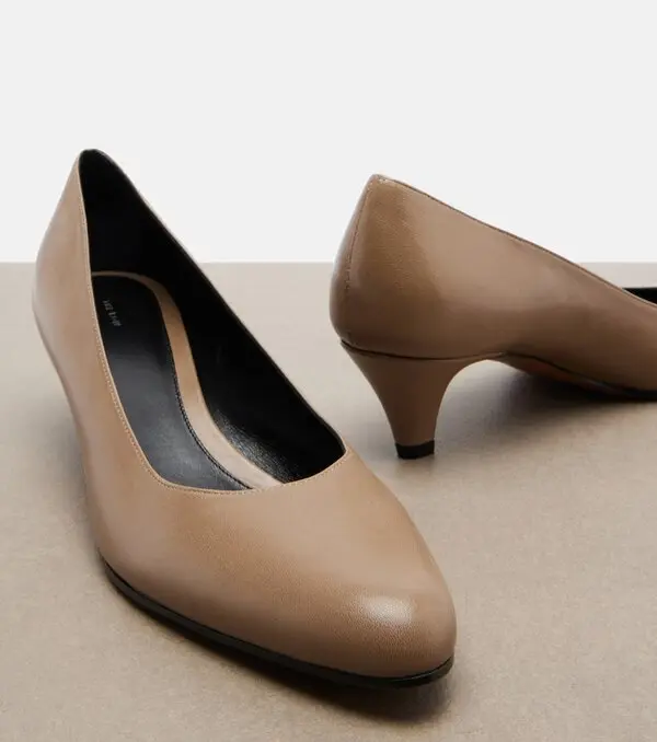 THE ROW Ornella Leather Pumps