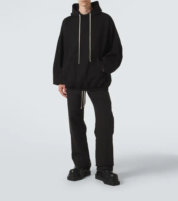Rick Owens Dietrich Cotton Wide-leg Pants