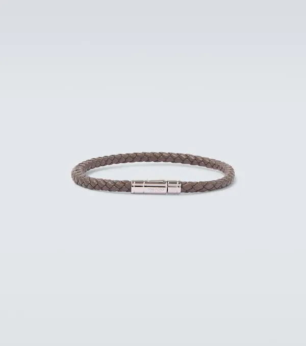 TOM FORD Braided Leather Bracelet