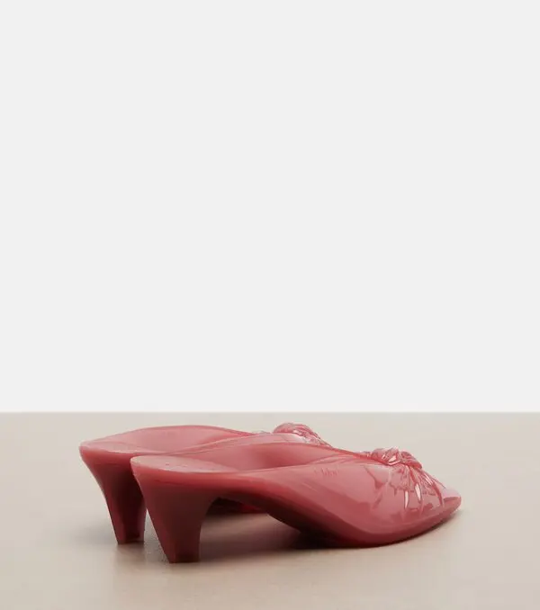 Chloé Jelly Mules With Knot Detailing - Pink