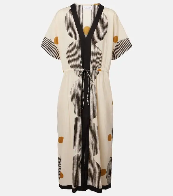 Velvet By Graham & Spencer Amira Printed Cotton Kaftan