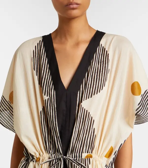 Velvet By Graham & Spencer Amira Printed Cotton Kaftan