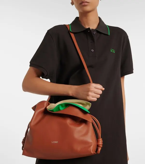 Loewe Flamenco Clutch - Brown