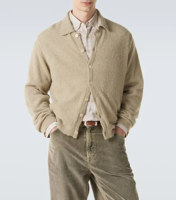 Our Legacy Evening Wool And Cashmere-blend Cardigan - Green