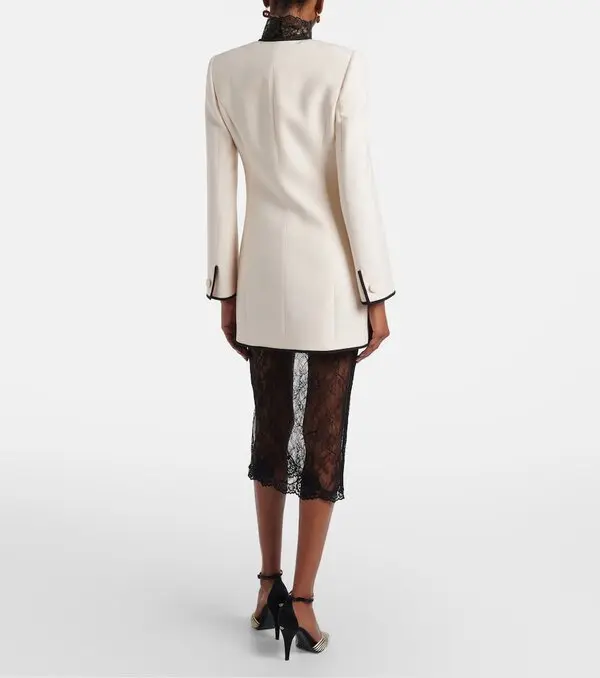 Valentino Garavani Floral Sheer Lace Midi Skirt