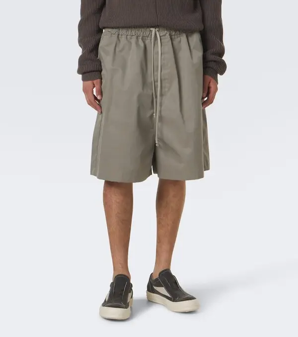 Rick Owens Faun Faille Bermuda Shorts - Grey