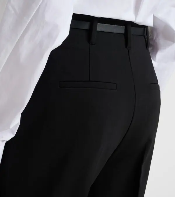 Sportmax Belted Crêpe Straight Pants