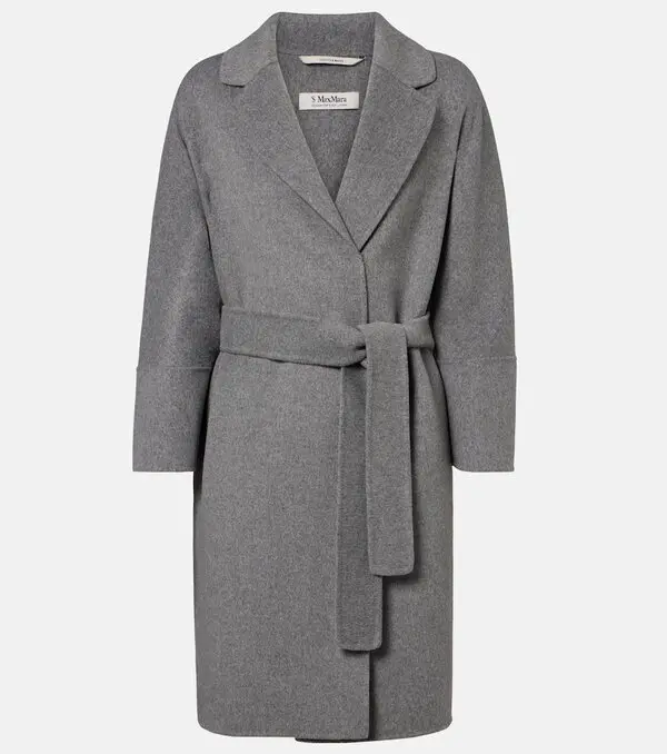 Max Mara Virgin Wool Wrap Coat