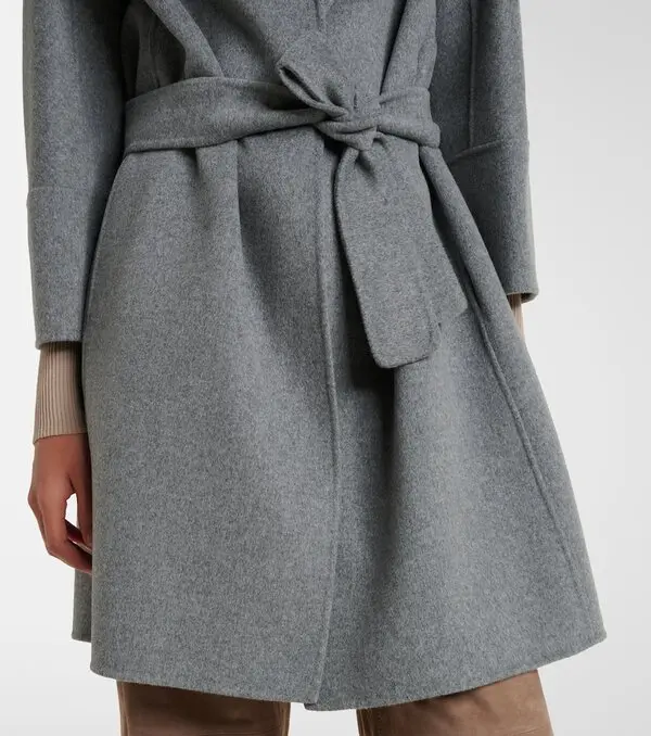 Max Mara Virgin Wool Wrap Coat