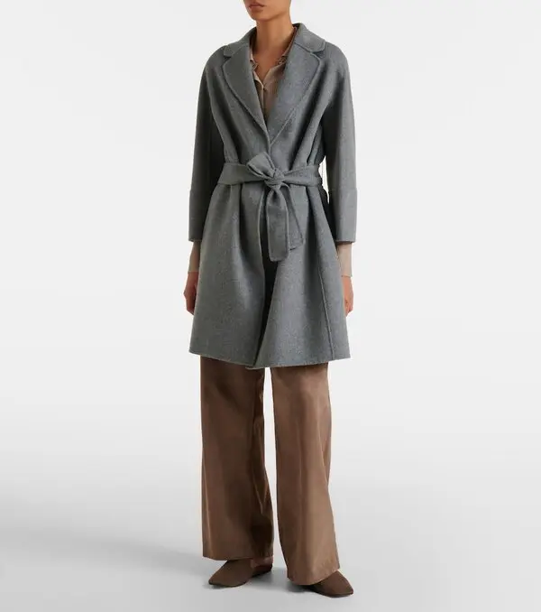 Max Mara Virgin Wool Wrap Coat