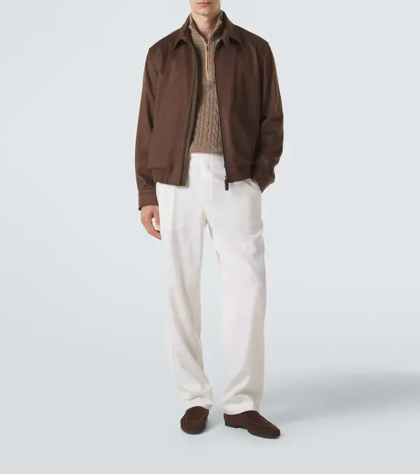 Brioni Cashmere And Wool Blouson Jacket