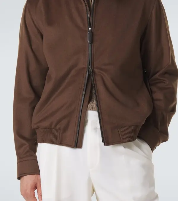 Brioni Cashmere And Wool Blouson Jacket