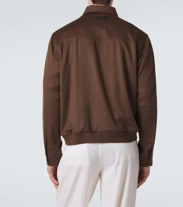 Brioni Cashmere And Wool Blouson Jacket