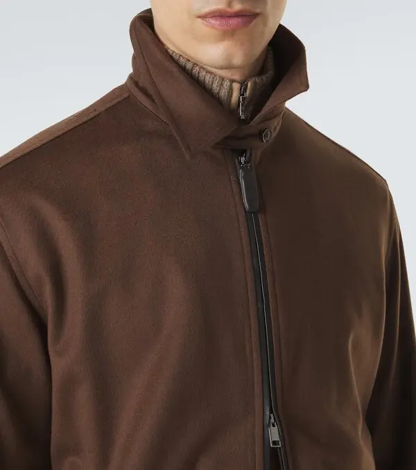 Brioni Cashmere And Wool Blouson Jacket