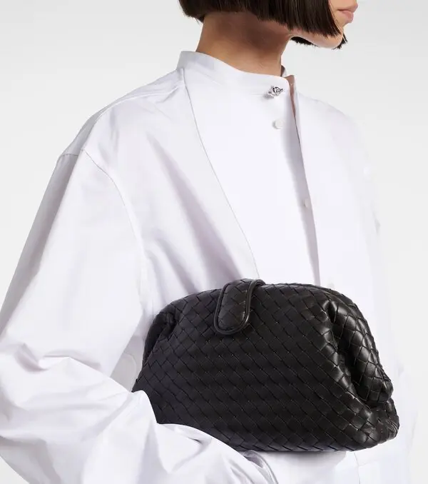 Bottega Veneta Lauren 1980 Small Leather Clutch - Brown