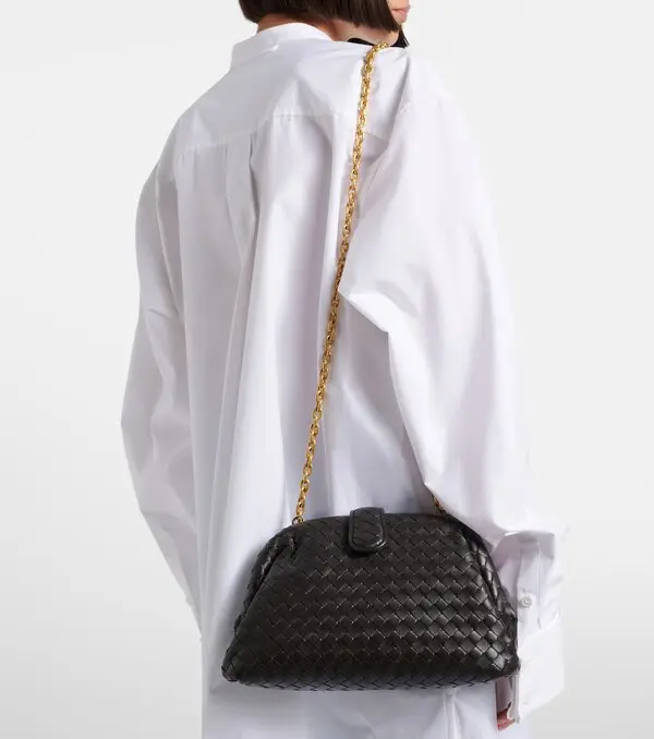 Bottega Veneta Lauren 1980 Small Leather Clutch - Brown