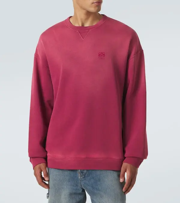 Loewe Anagram Cotton Jersey Sweatshirt