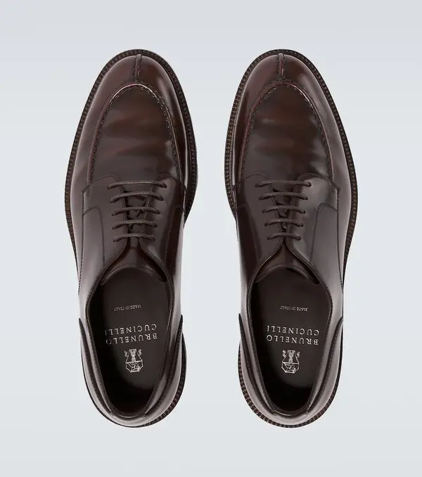 Brunello Cucinelli Leather Derby Shoes