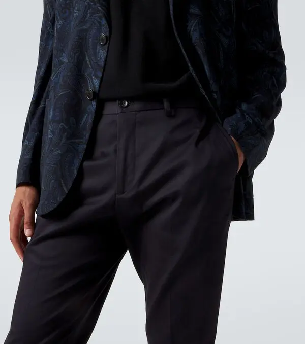 Etro Cotton-blend Slim Pants