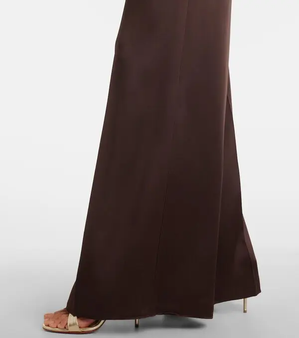 Max Mara Belted Satin Jumpsuit