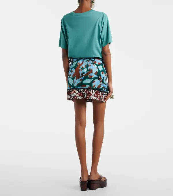 Dries Van Noten Printed Wrap Skirt