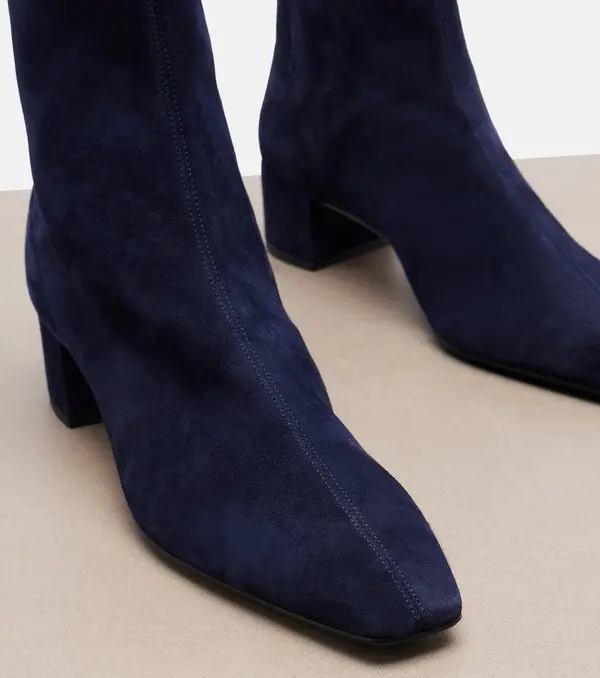 AQUAZZURA Saint Honore Suede Ankle Boots