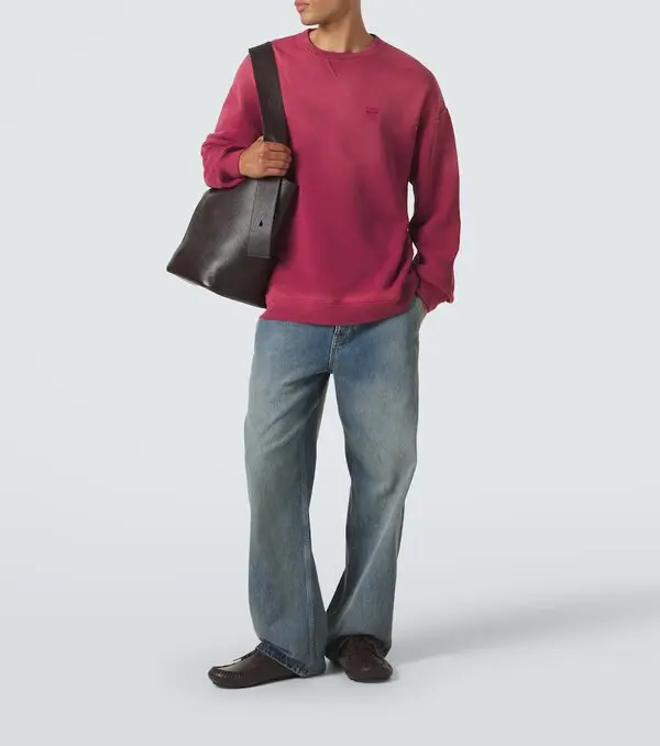 Loewe Anagram Cotton Jersey Sweatshirt - Red