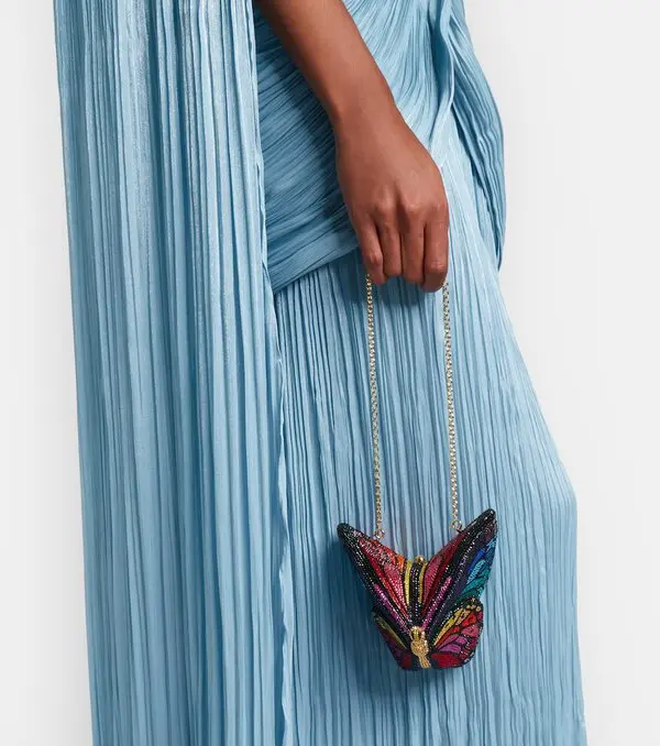 Judith Leiber Butterfly Embellished Clutch
